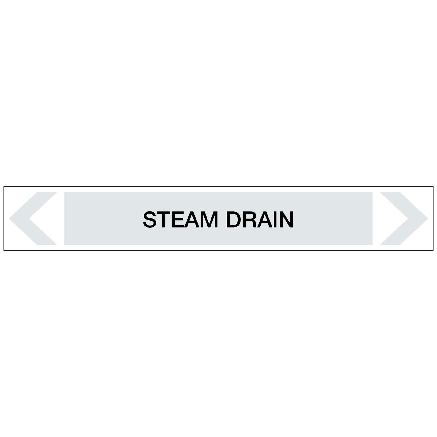 Steam - Steam Drain - Pipe Marker Sticker – New Signs