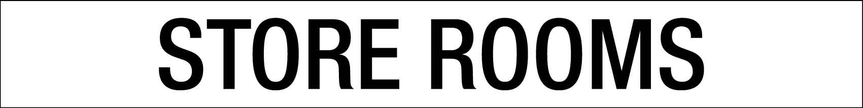 Store Rooms - Statutory Sign – New Signs
