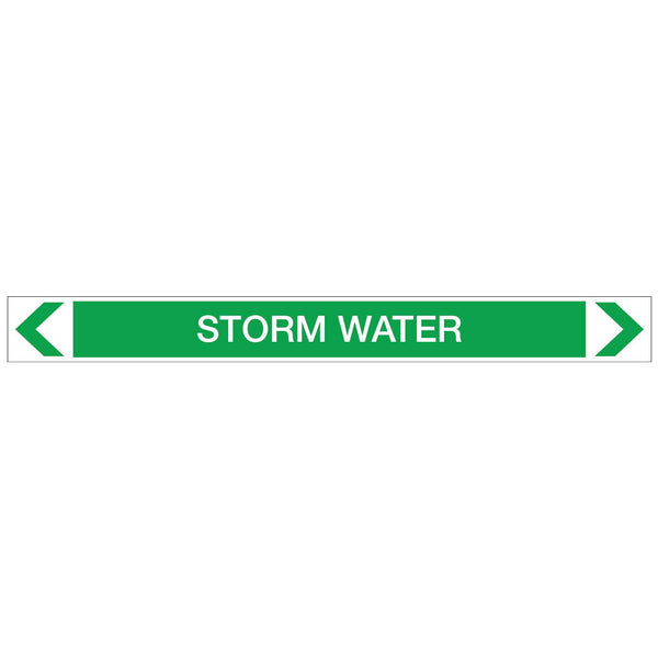 Water - Storm Water - Pipe Marker Sticker – New Signs