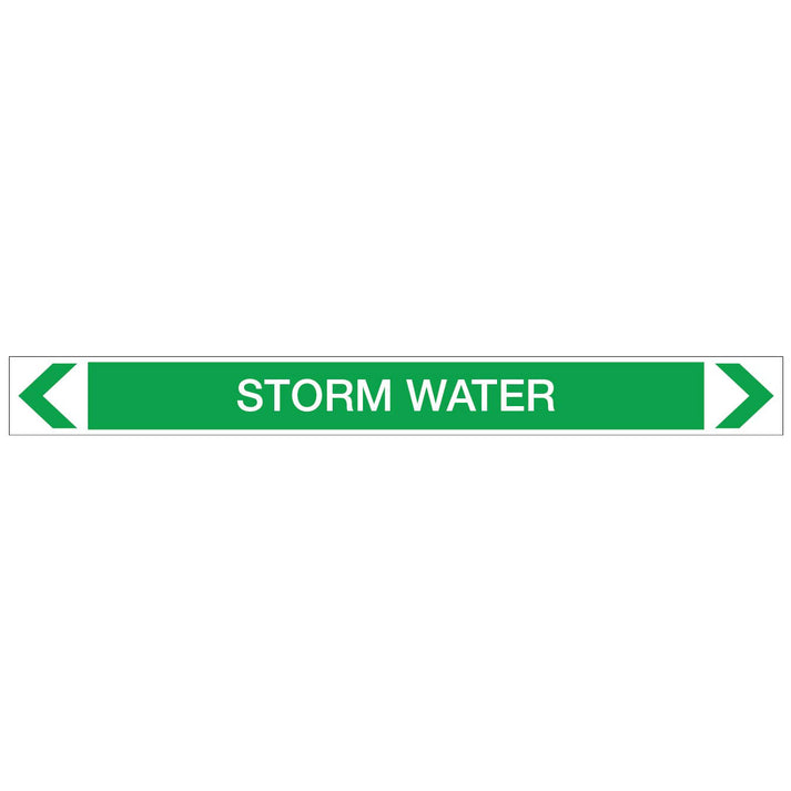 Water - Storm Water - Pipe Marker Sticker – New Signs