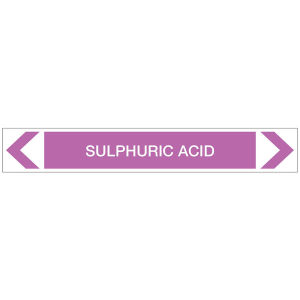 Alkalis / Acids - Sulphuric Acid - Pipe Marker Sticker – New Signs