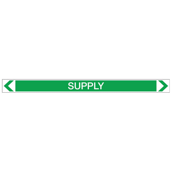 Water - Supply - Pipe Marker Sticker – New Signs