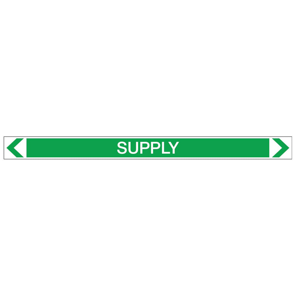 Water - Supply - Pipe Marker Sticker – New Signs