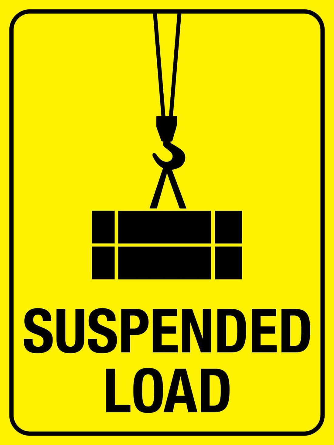 Suspended Load Sign – New Signs