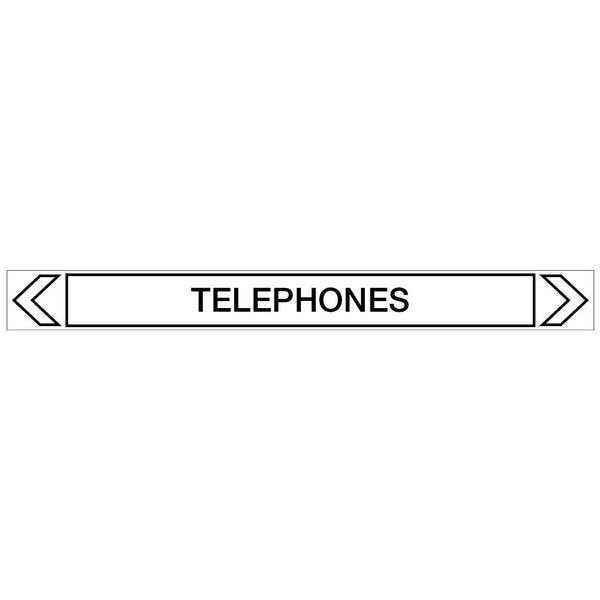 Communications - Telephones - Pipe Marker Sticker – New Signs