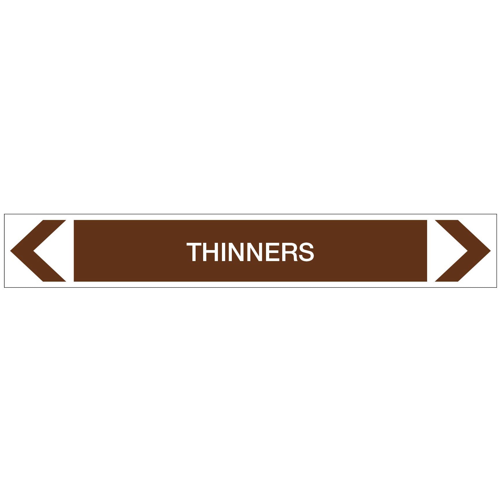 Oils - Thinners - Pipe Marker Sticker – New Signs