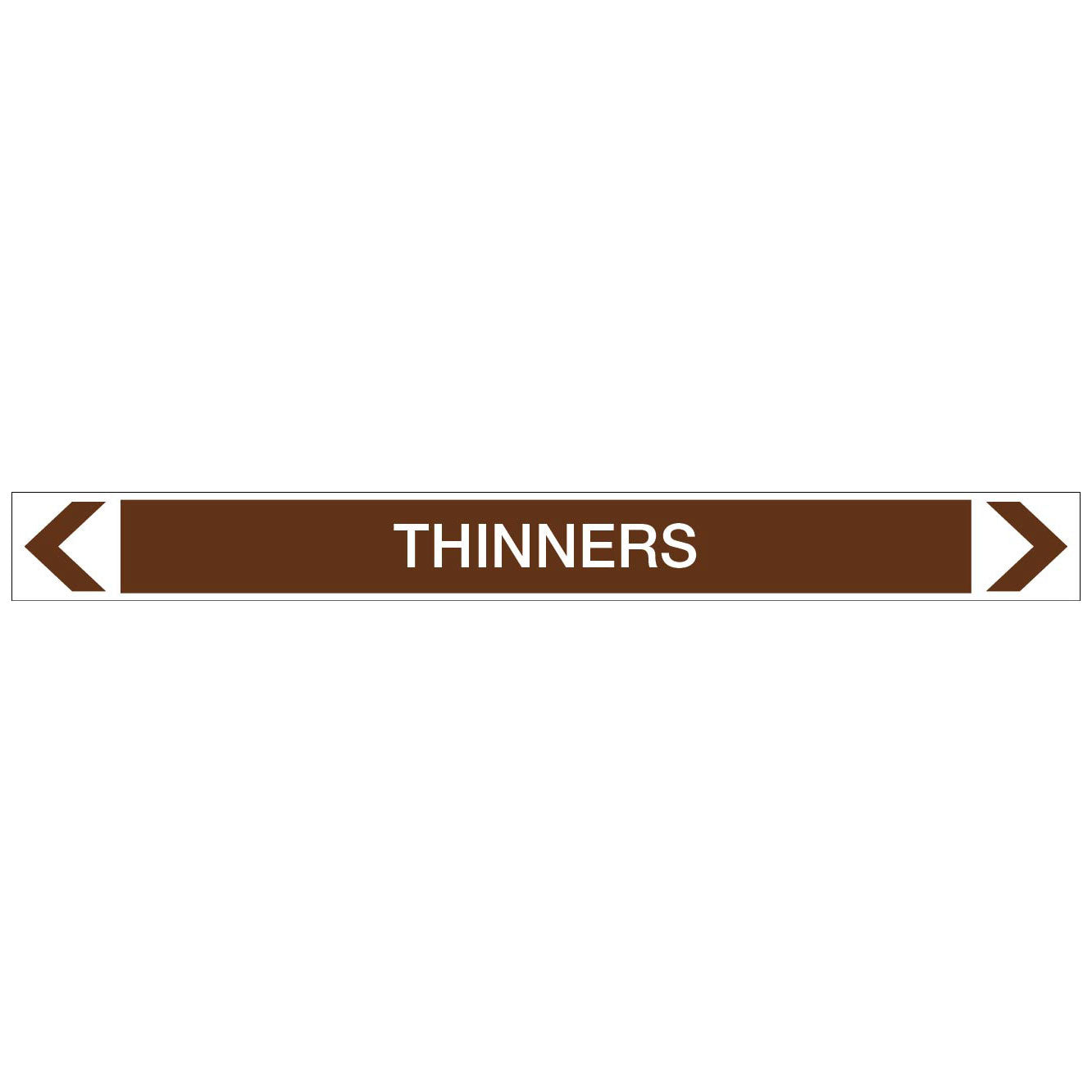 Oils - Thinners - Pipe Marker Sticker – New Signs