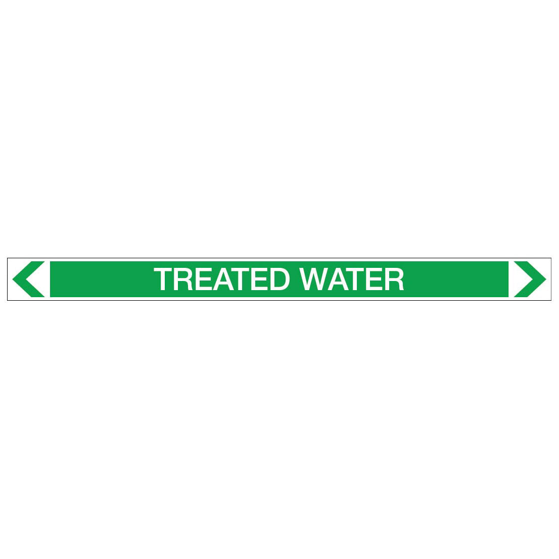 Water - Treated Water - Pipe Marker Sticker – New Signs