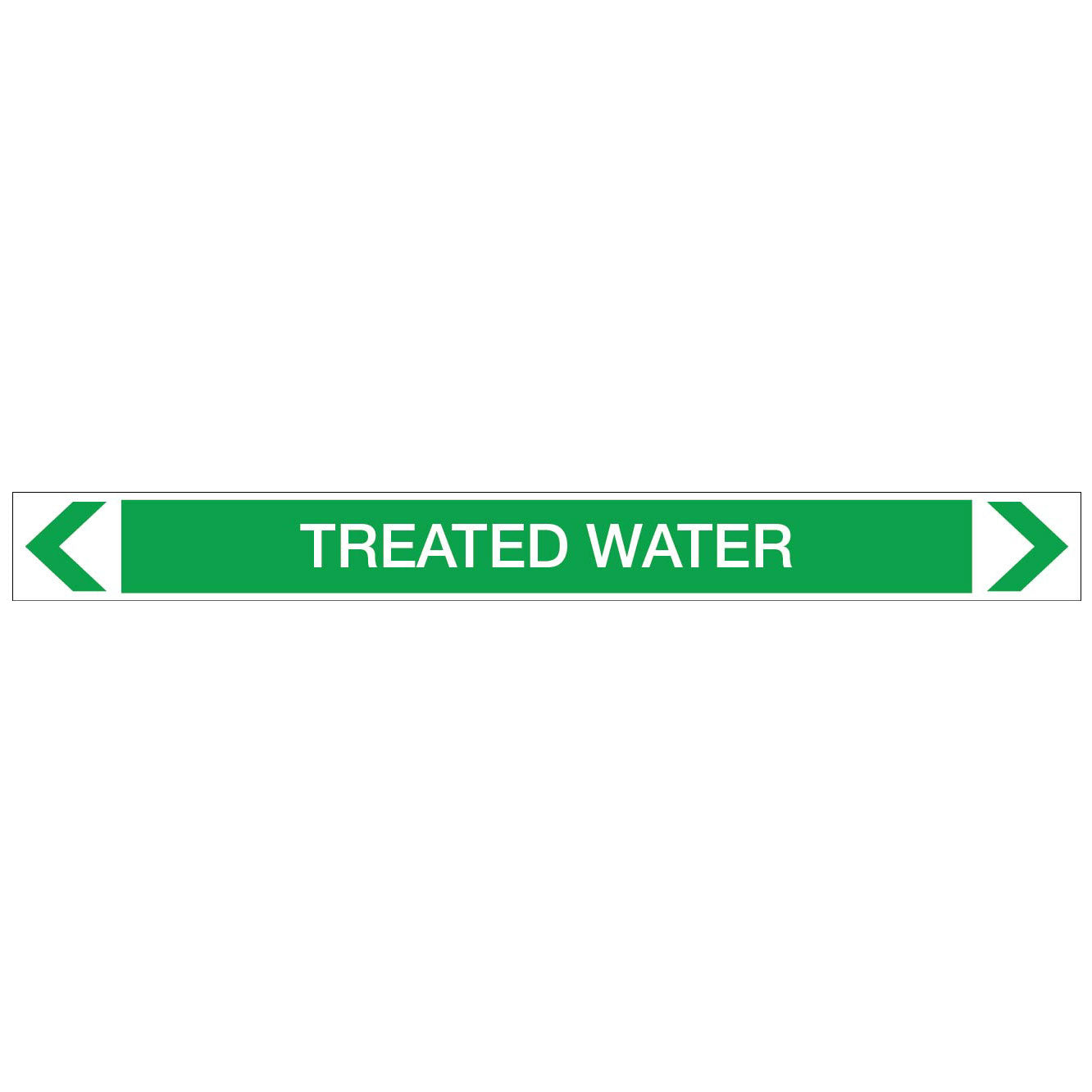 Water - Treated Water - Pipe Marker Sticker – New Signs