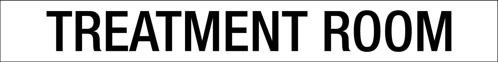 Treatment Room - Statutory Sign – New Signs
