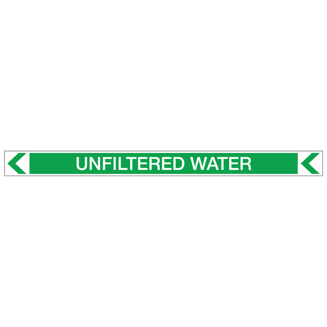 Pool/Spa - Unfiltered Water (Left) - Pipe Marker Sticker – New Signs
