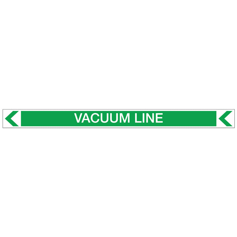 Pool/Spa - Vacuum Line (Left) - Pipe Marker Sticker – New Signs