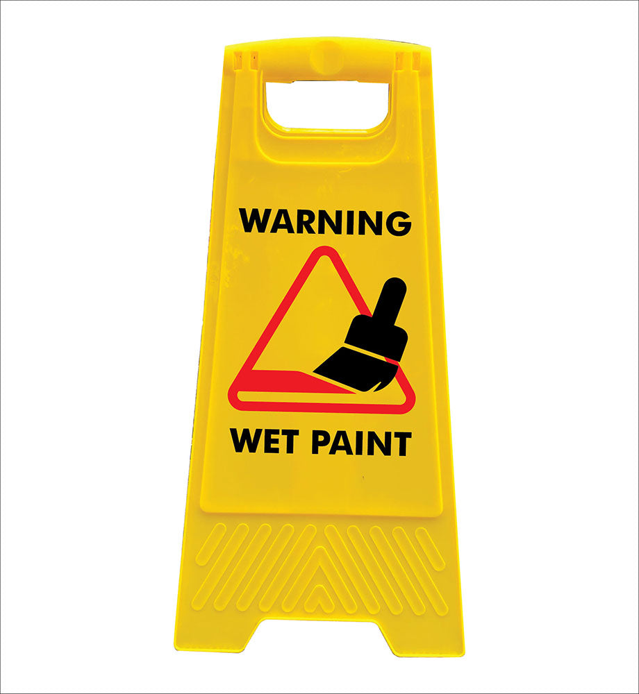Yellow A-Frame - Warning Wet Paint – New Signs