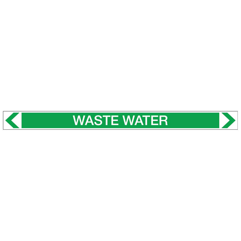 Water - Waste Water - Pipe Marker Sticker – New Signs