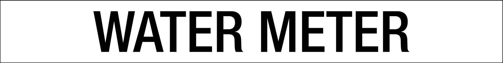 Water Meter - Statutory Sign – New Signs