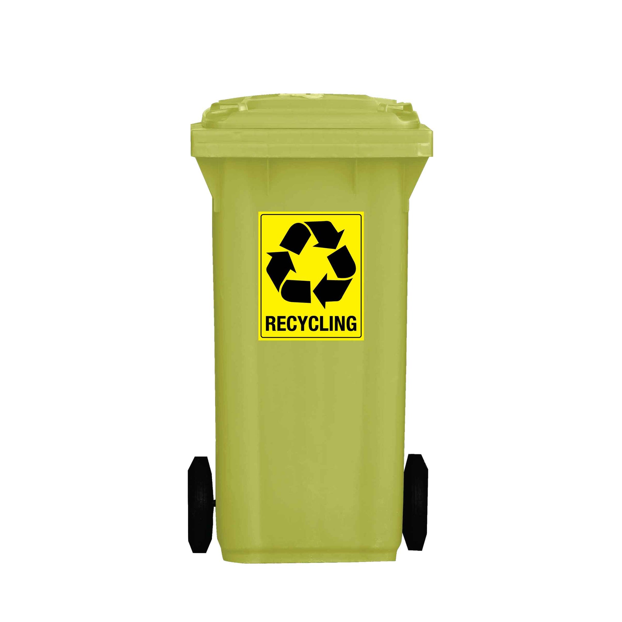 Recycle Wheelie Bin Stickers – New Signs