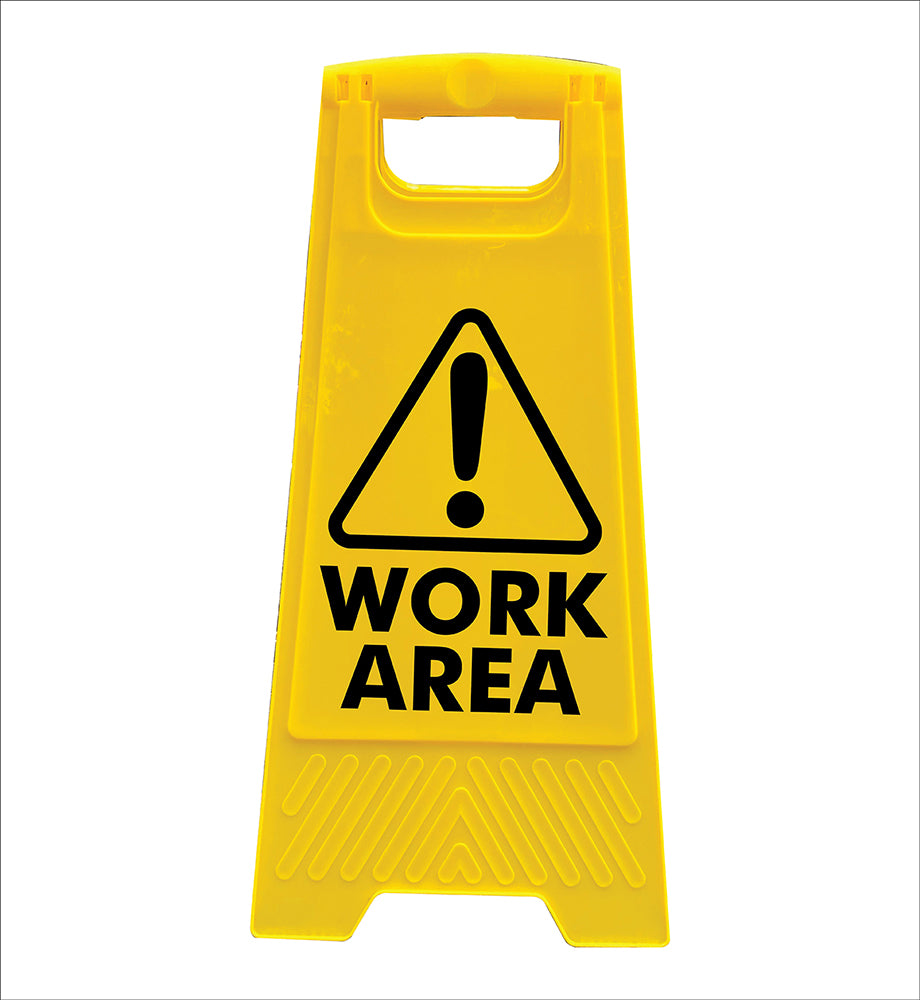 Yellow A-Frame - Work Area – New Signs