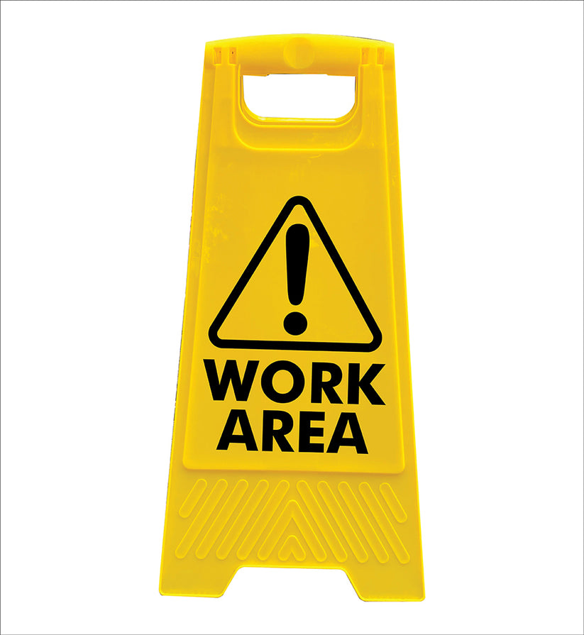 Yellow A-Frame - Work Area – New Signs