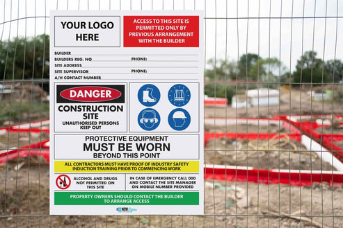 Construction Site Entry Building Sign – New Signs