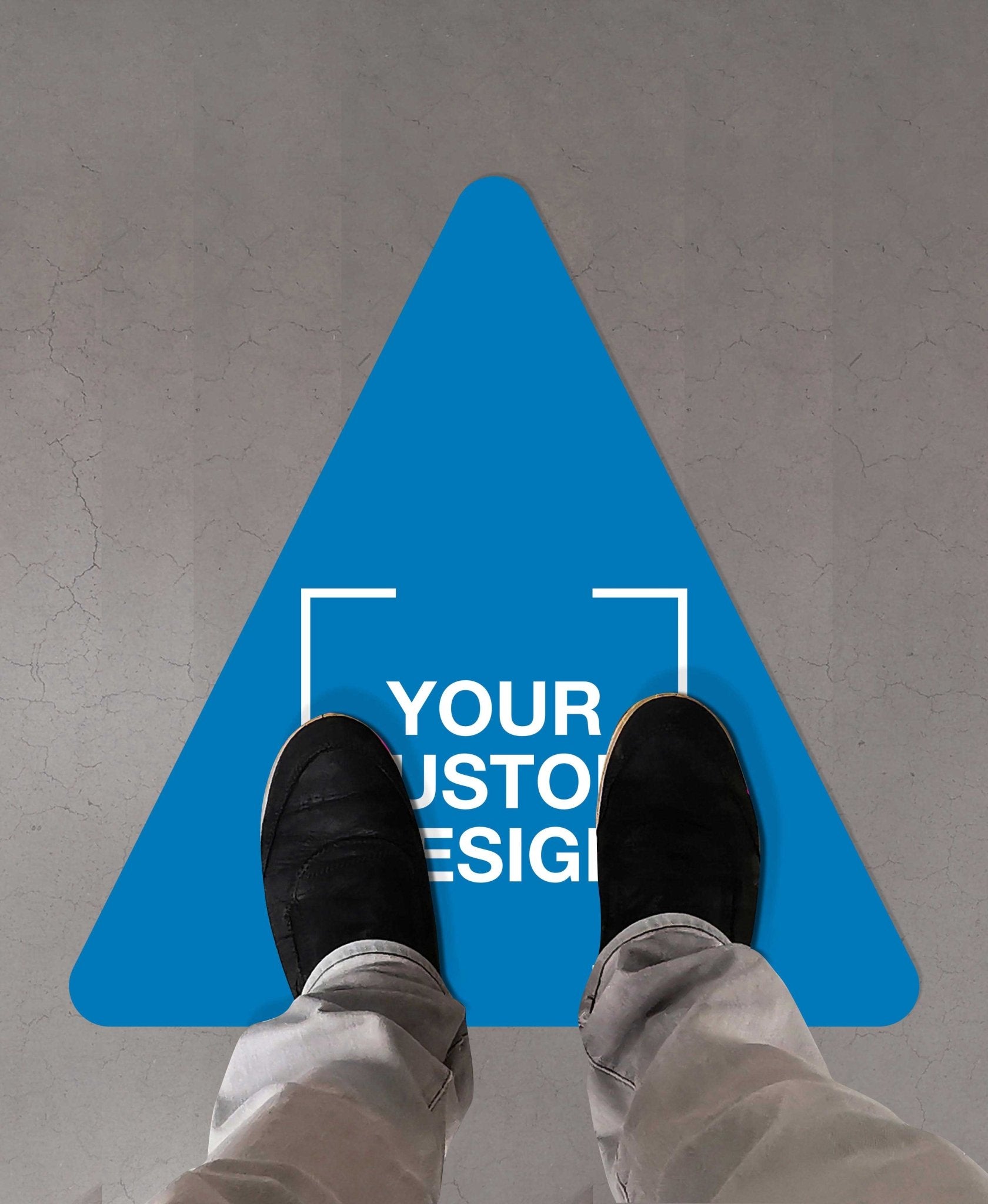 Custom Triangle Vinyl Sticker + Anti-Slip – New Signs
