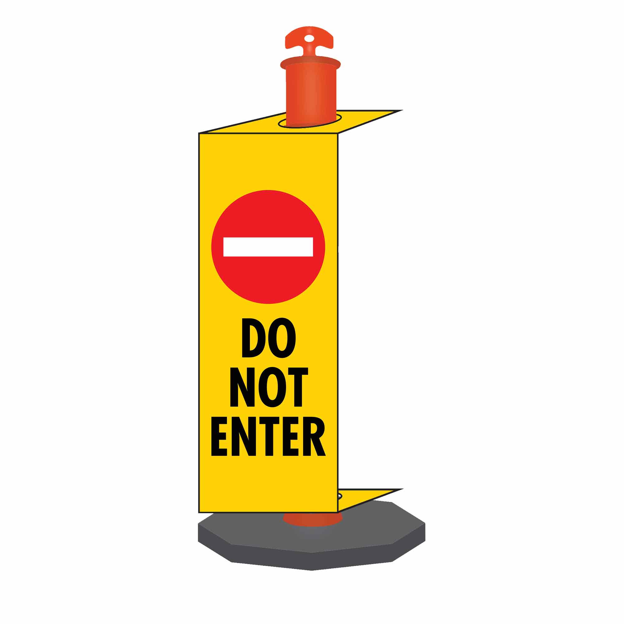 Do Not Enter - Corflute Bollard Traffic Signs – New Signs