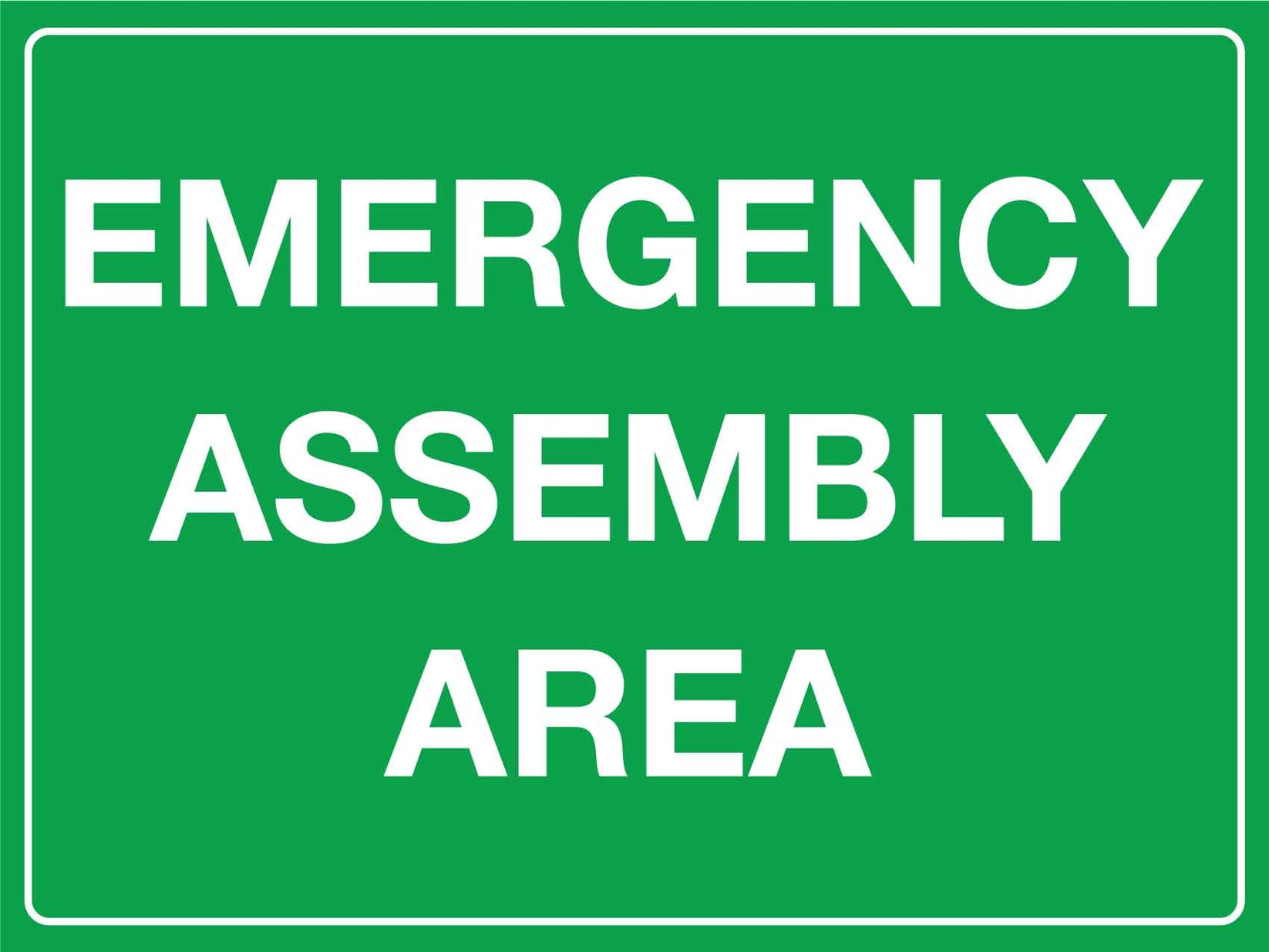 Emergency Assembly Area Sign – New Signs