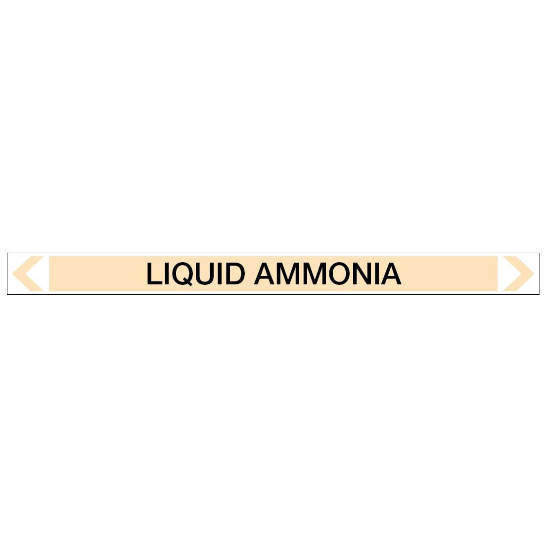 Gases - Liquid Ammonia - Pipe Marker Sticker – New Signs