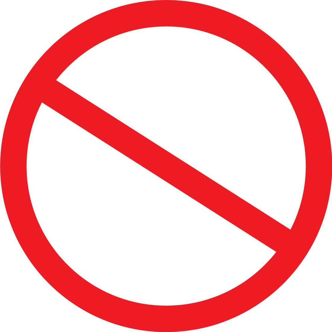 General Prohibition Decal – New Signs