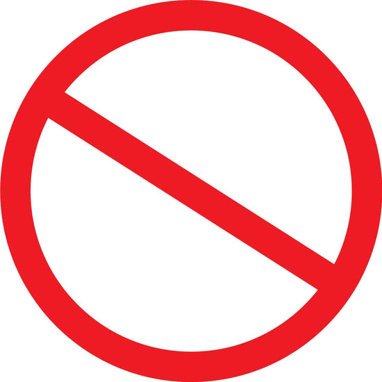 General Prohibition Decal – New Signs