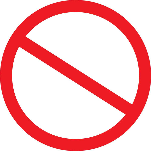 General Prohibition Decal – New Signs