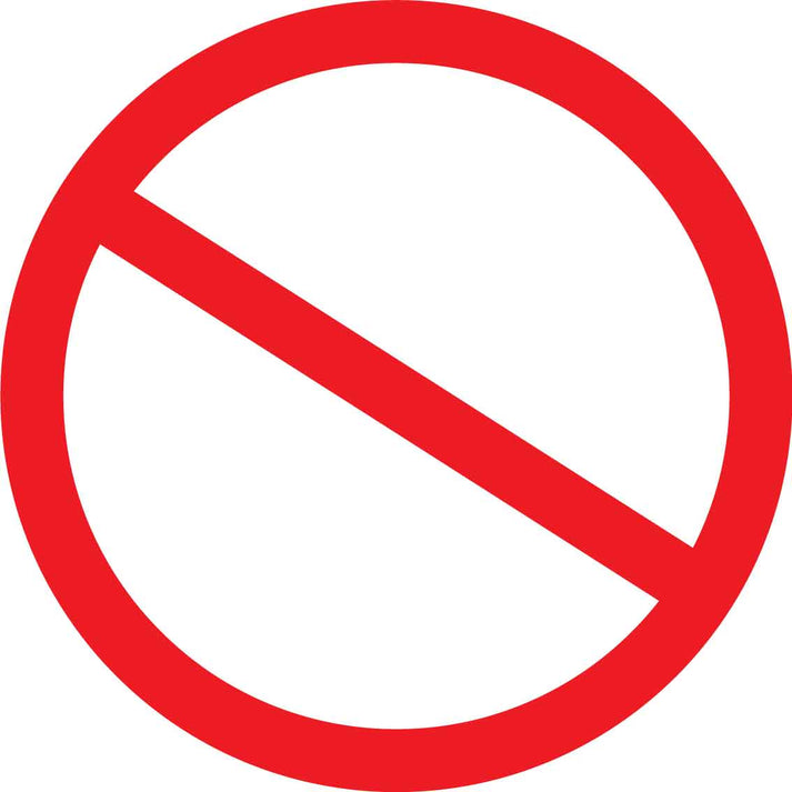 General Prohibition Decal – New Signs