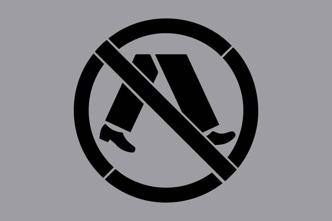 No Crossing - Aluminium Composite Stencil – New Signs