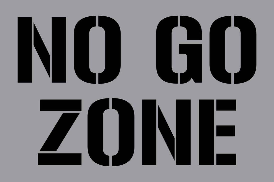 No Go Zone - Aluminium Composite Stencil – New Signs
