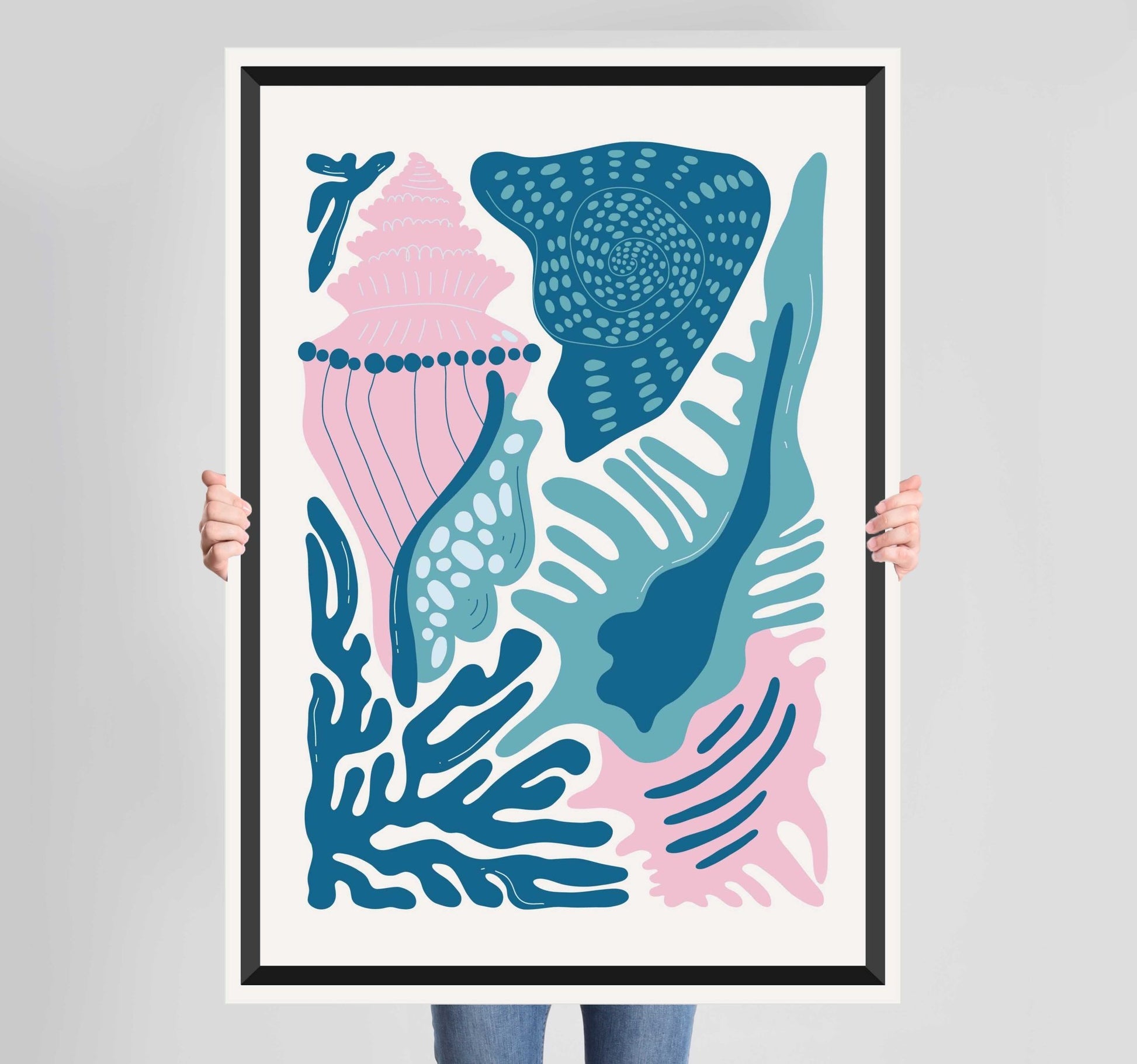 Ocean Mood Coral Shells Poster Wall Art Prints – New Signs