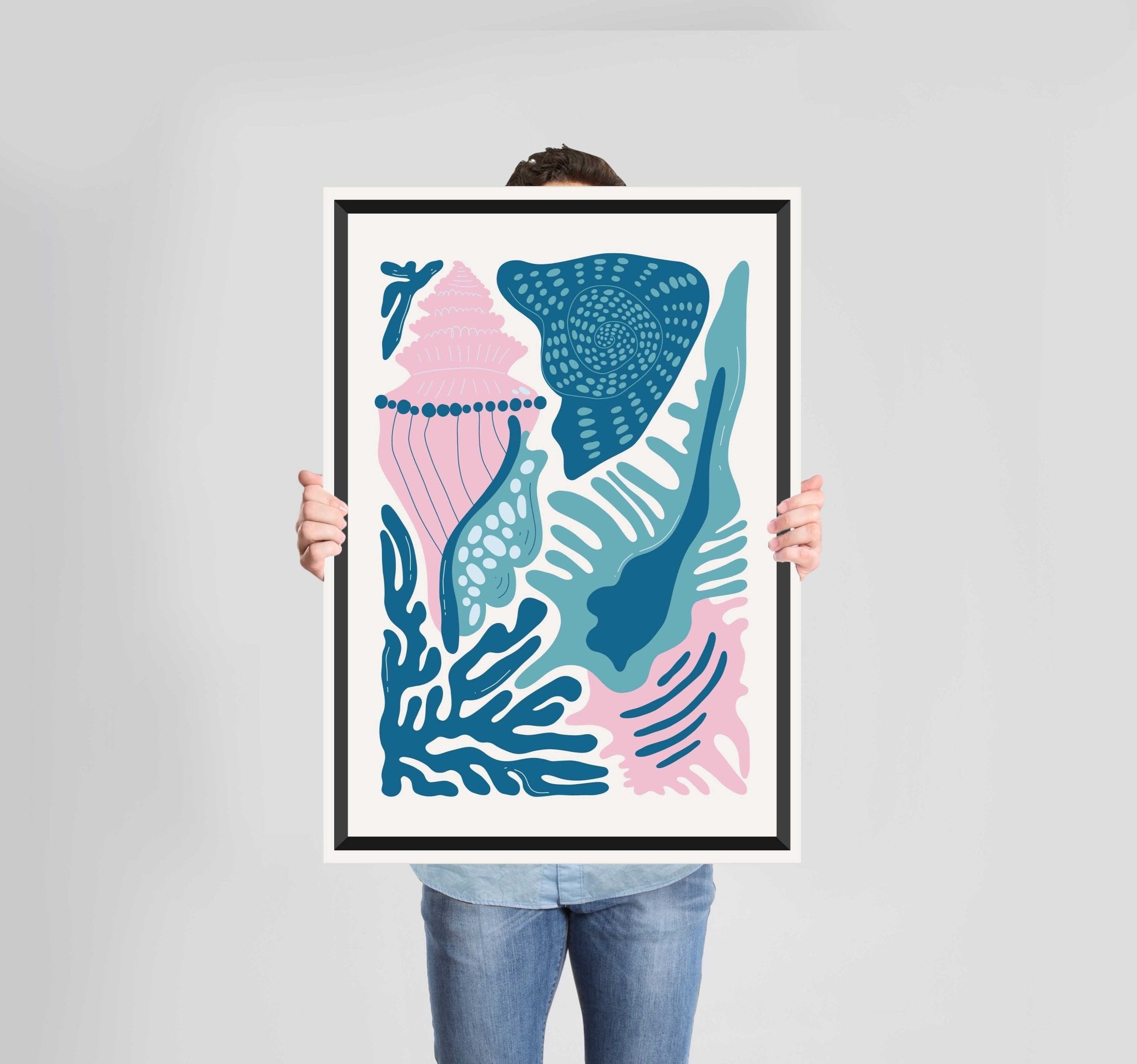Ocean Mood Coral Shells Poster Wall Art Prints – New Signs