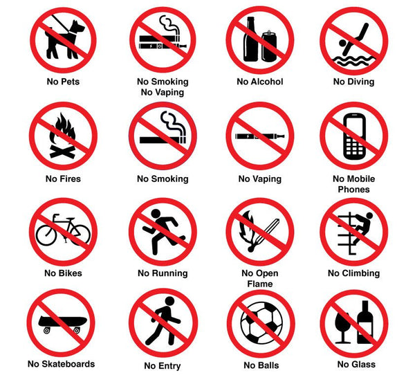 Prohibition Sign - Custom – New Signs