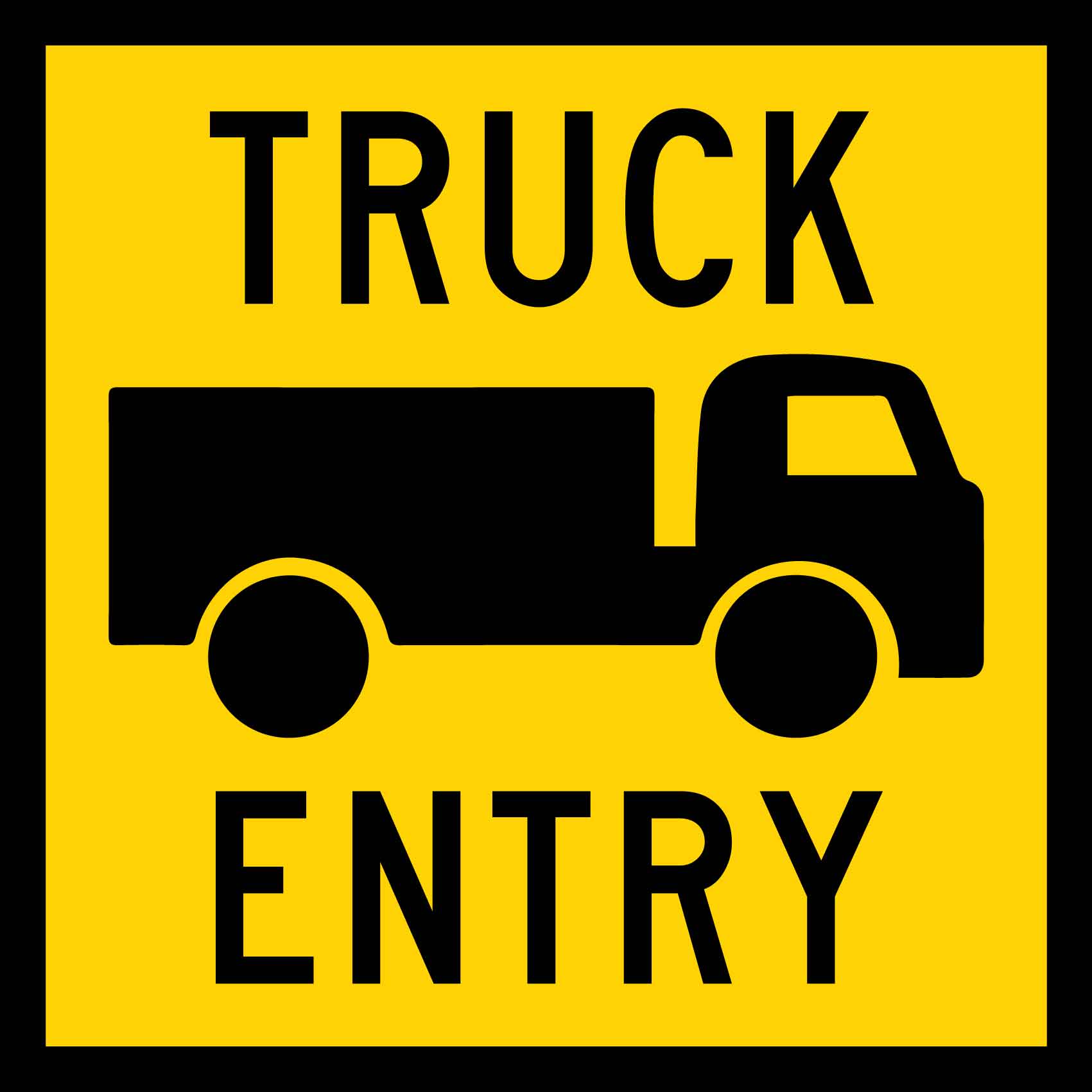 Truck Entry Multi Message Traffic Sign – New Signs