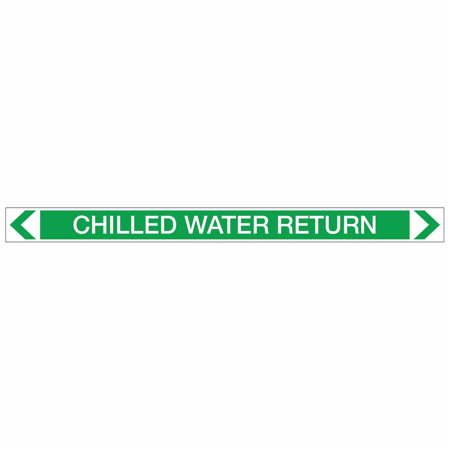 Water - Chilled Water Return - Pipe Marker Sticker – New Signs