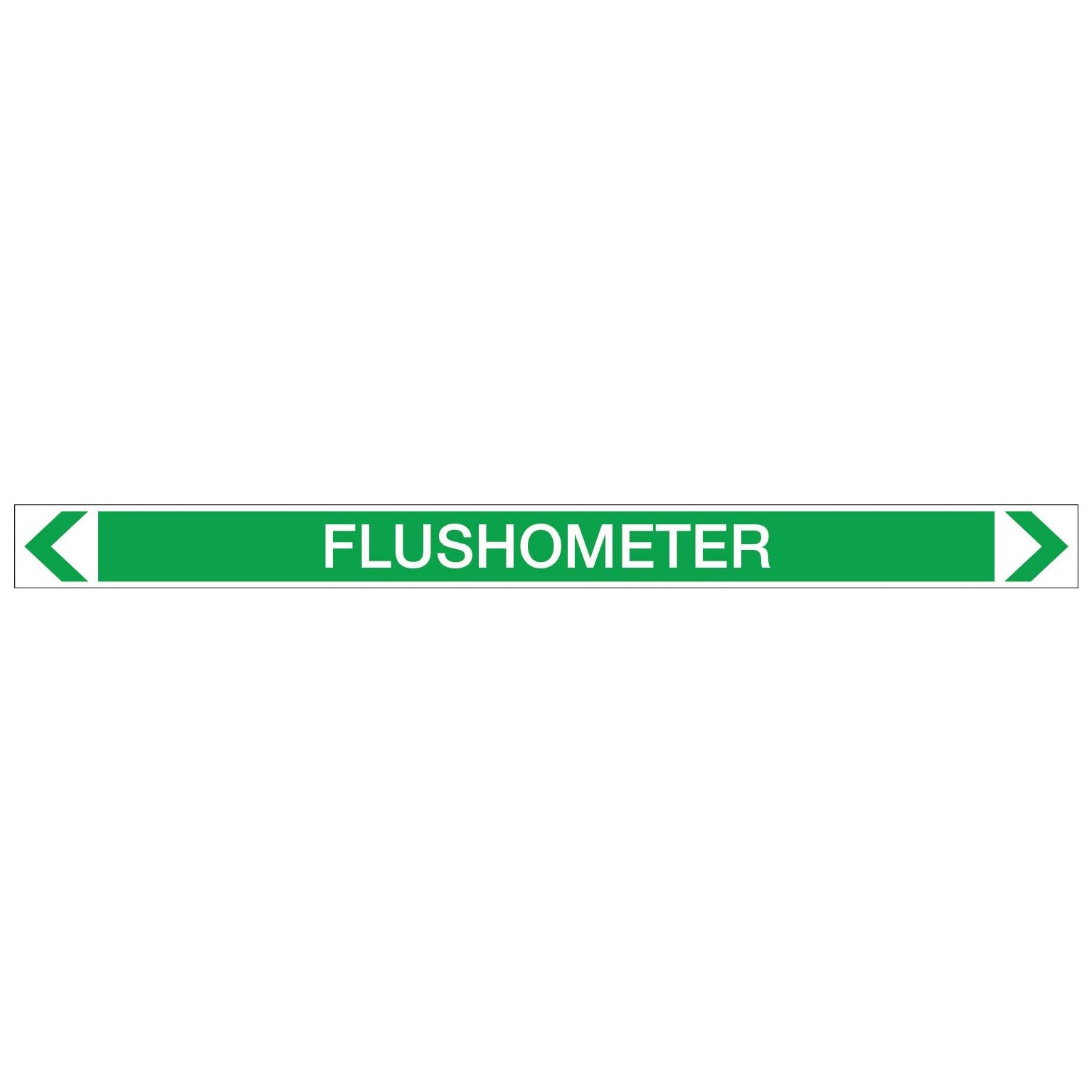 Water - Flushometer - Pipe Marker Sticker – New Signs