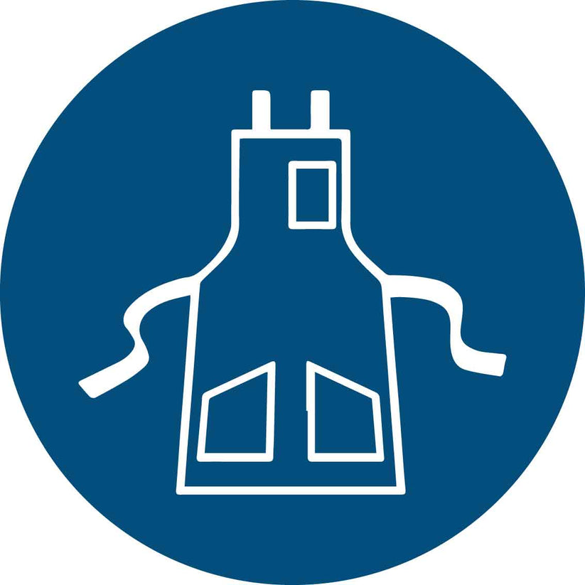 Wear Safety Apron Decal – New Signs