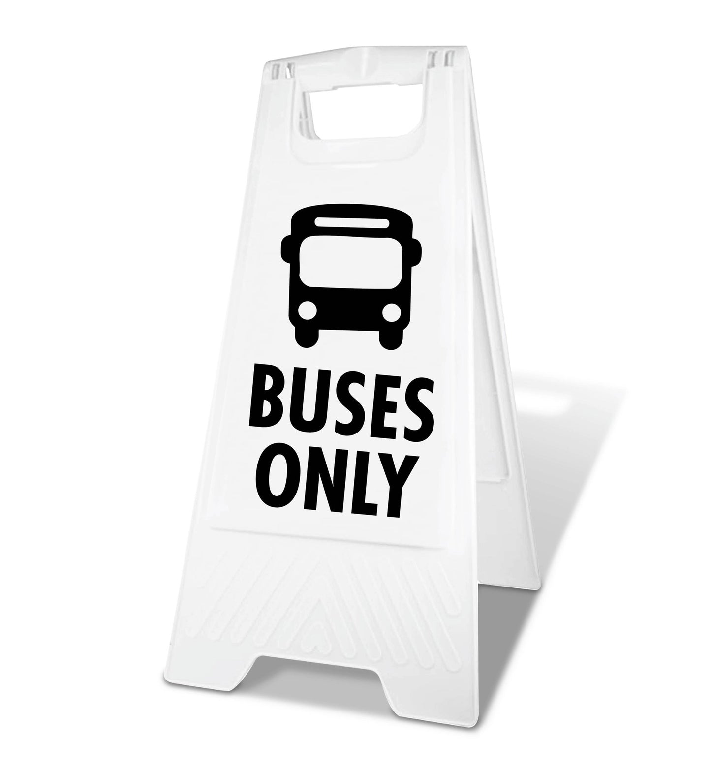 White A-Frame - Buses Only – New Signs