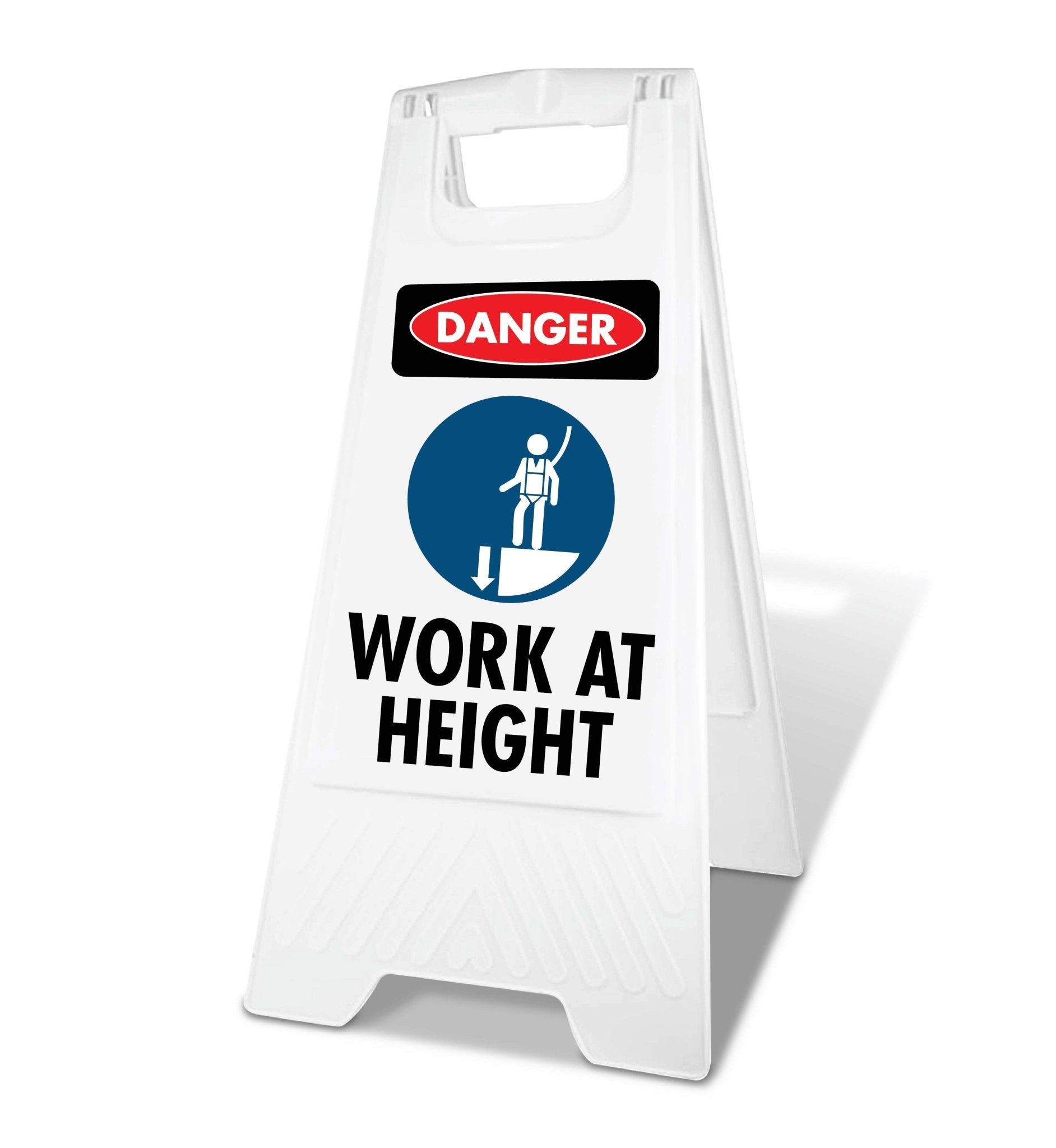 White A-Frame - Danger Work at Height – New Signs