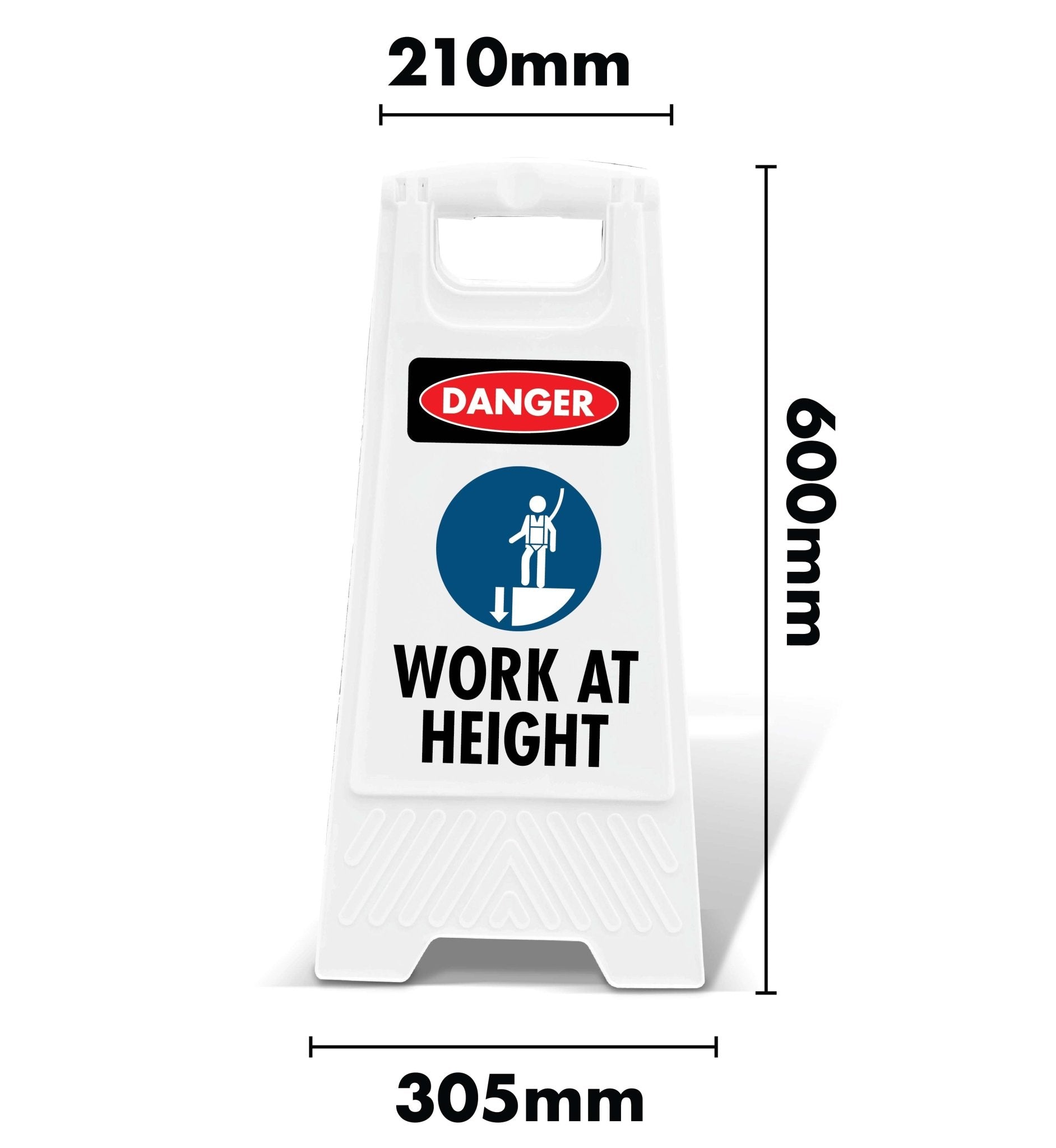 White A-Frame - Danger Work at Height – New Signs