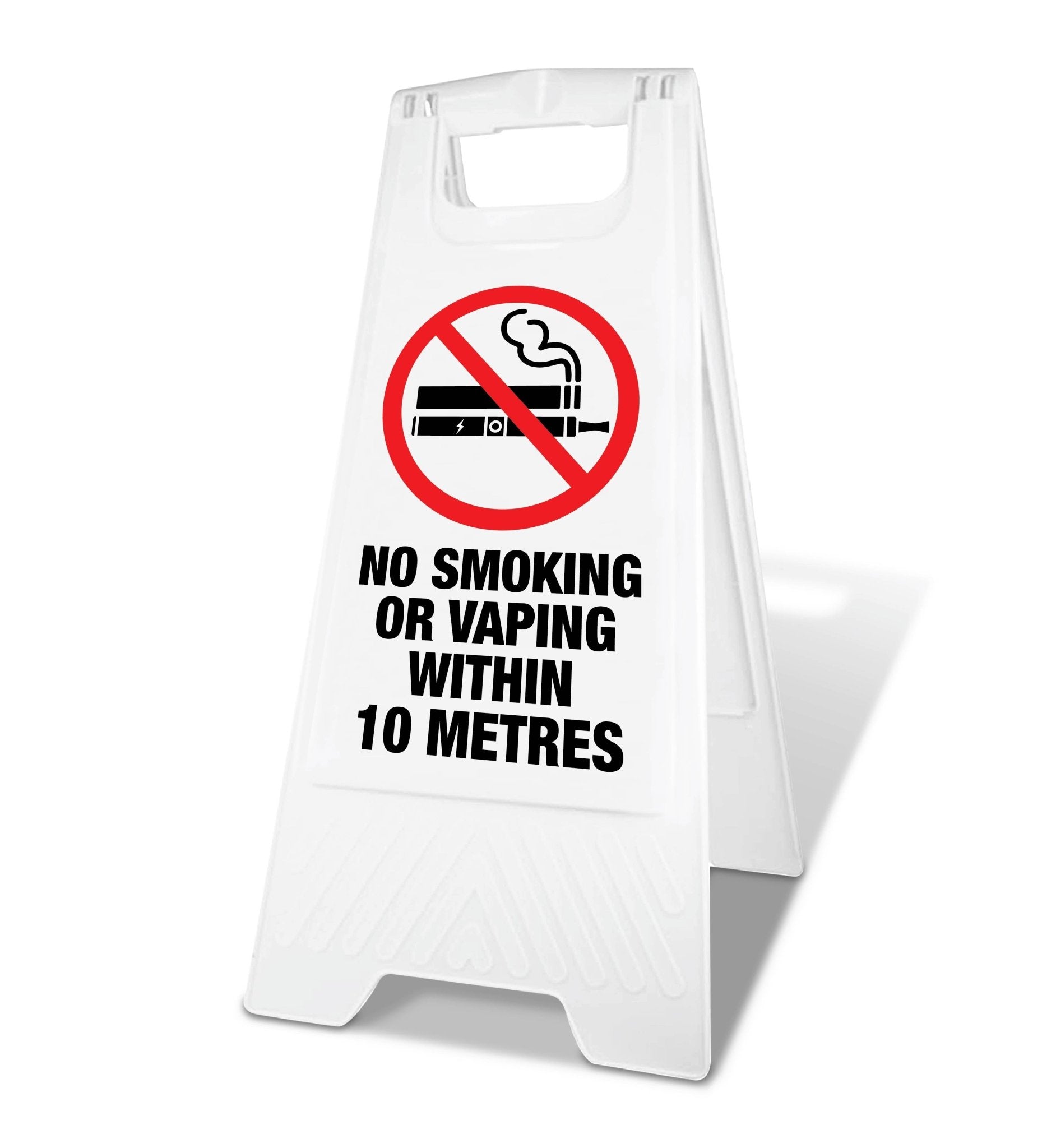 White A-Frame - No Smoking Or Vaping Within 10 Metres – New Signs
