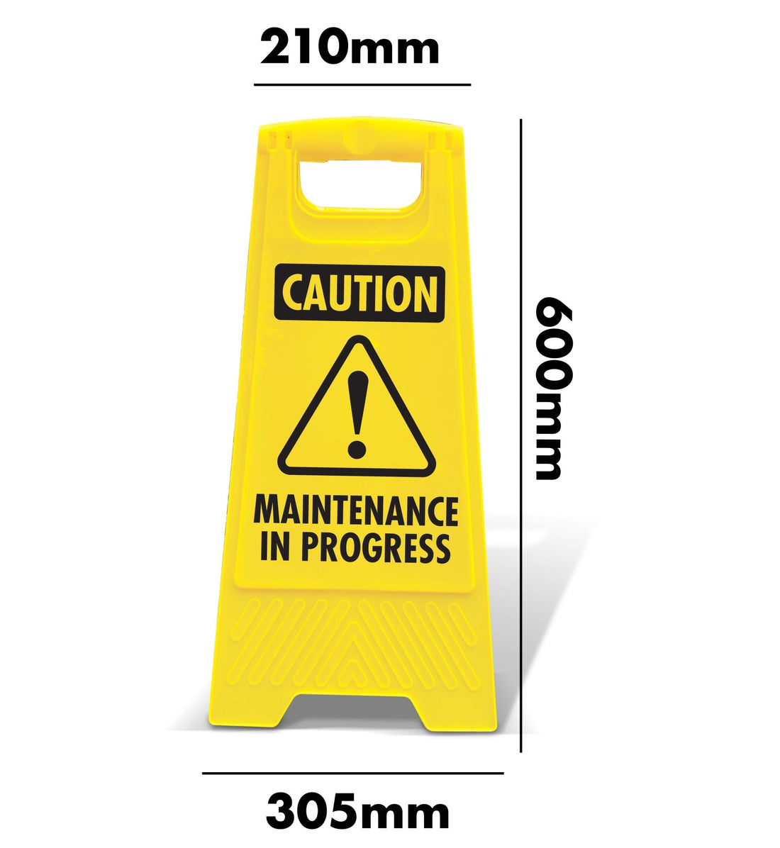 Yellow A-Frame - Caution Maintenance In Progress Symbol – New Signs