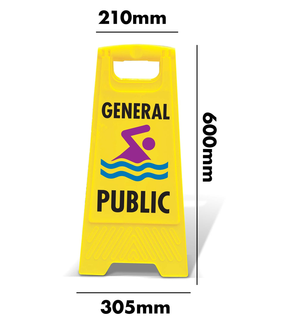 Yellow A-Frame - General Public – New Signs