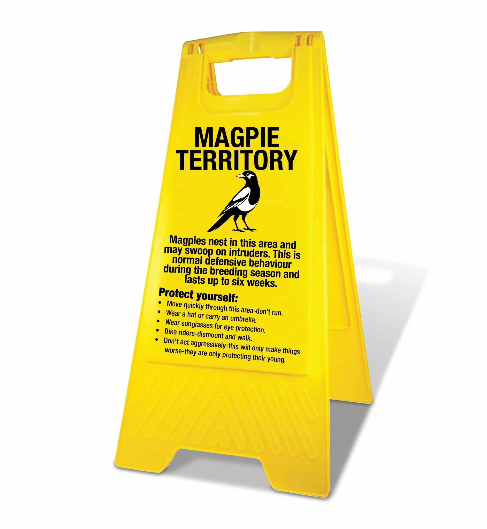 Yellow A-Frame - Magpie Territory – New Signs