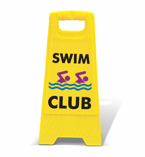 Yellow A-Frame - Swim Club – New Signs