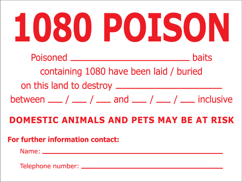 1080 Poison Chart Sign – New Signs