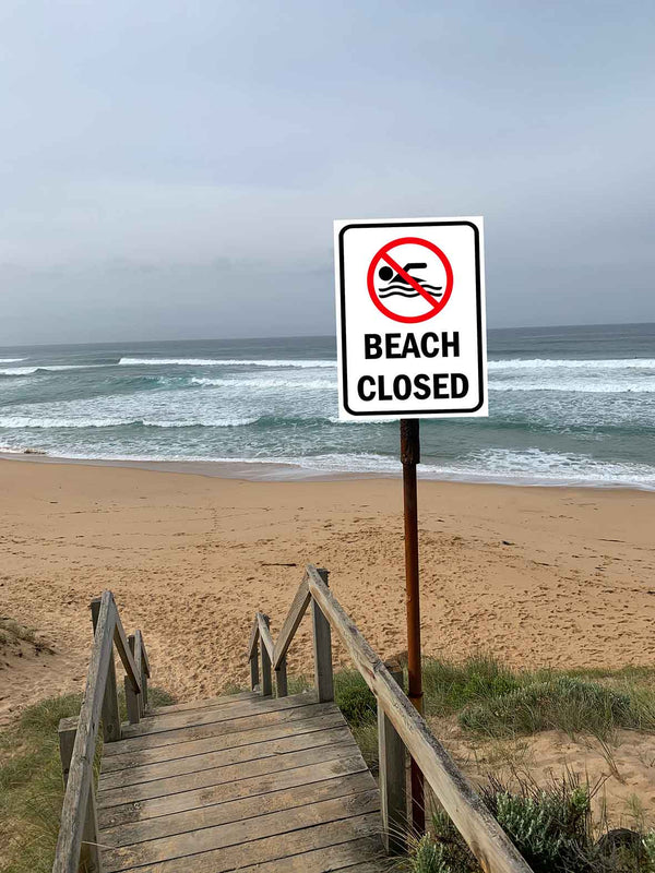 Beach Closed Sign – New Signs